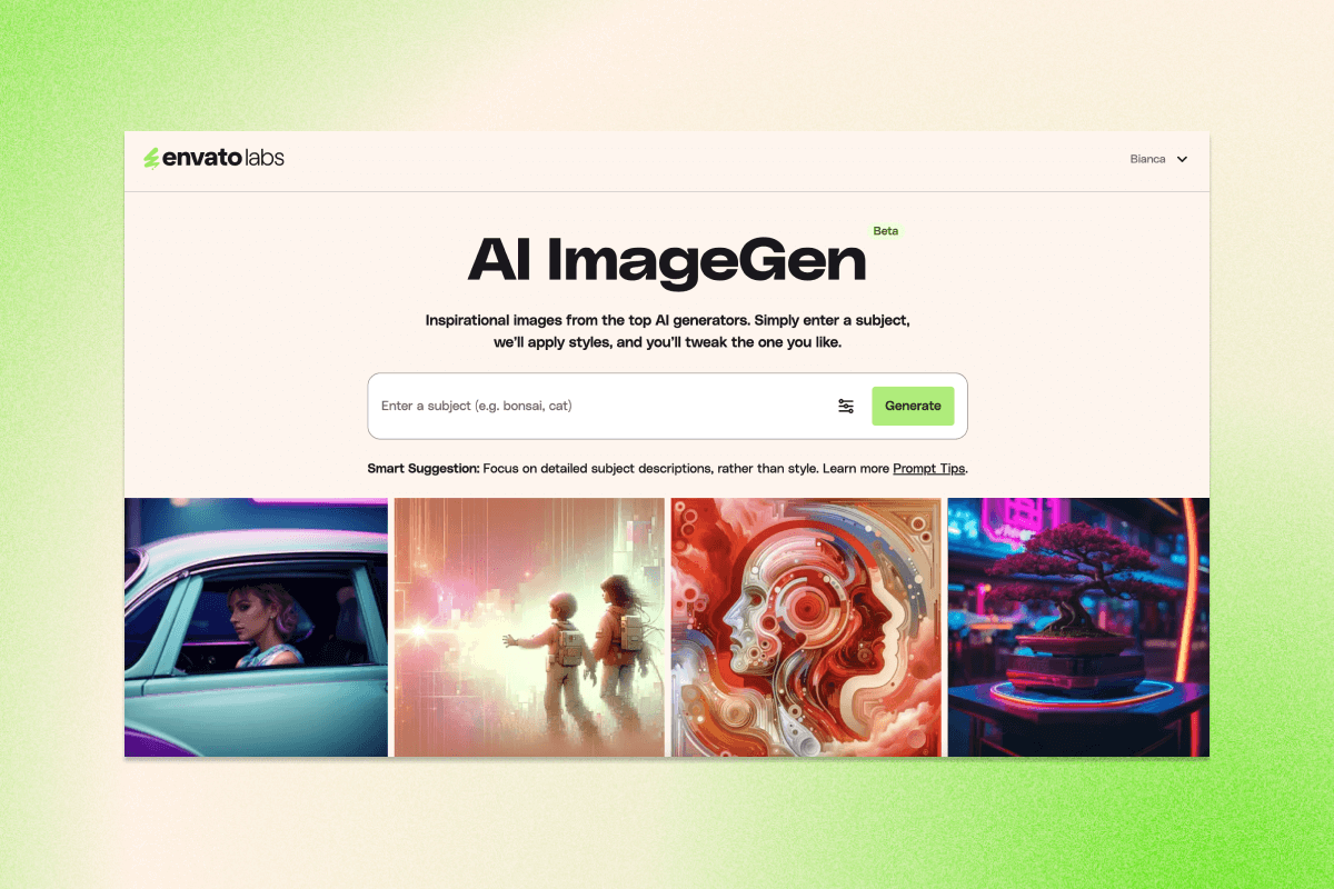 Envato AI ImageGen: Create images from text