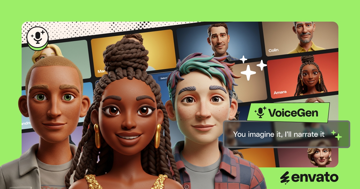 AI Voice Generator - Create Voiceover from Text | Envato VoiceGen